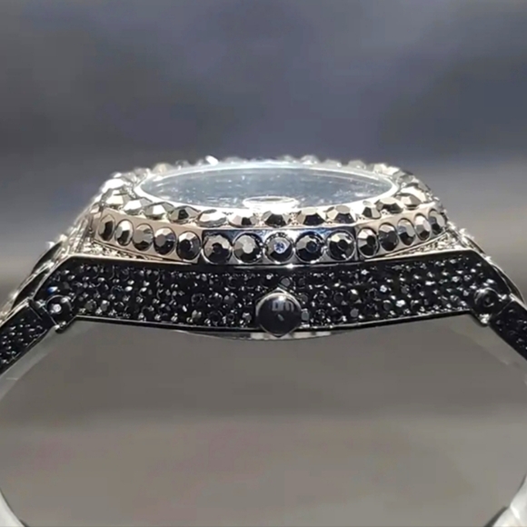 Accessories | Mens Luxury Full Iced Out Black Cz Hip Hop Blingedout ...